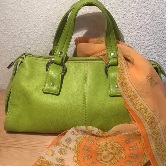 Kenneth Cole | Bags | Kenneth Cole Green Leather Bag | Poshmark
